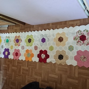 Geranium English Paper Piecing Pattern Flower EPP PDF - Etsy