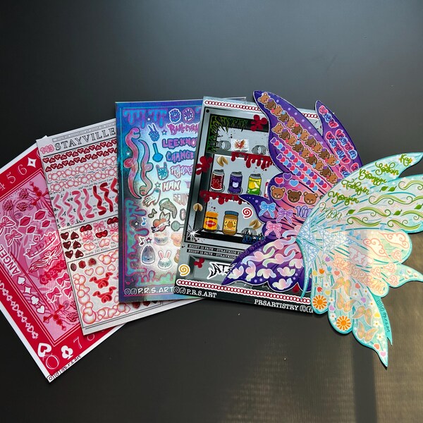 Light and Dark TXT Inspired Sticker Sheets - Etsy