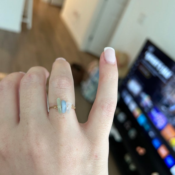 Custom Crystal Ring Handmade With Real Crystals you Choose the Crystals ...