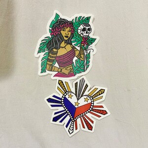 Indigenous Filipina Filipino Heart Philippines Sun Sticker - Etsy