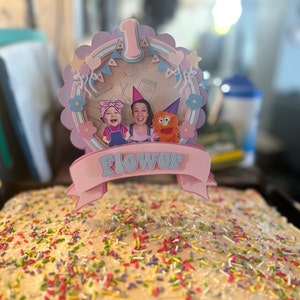 Ms. Rachel Inspired Cake Topper, Bubblegum Icky Sticky, Ms. Rachel ...