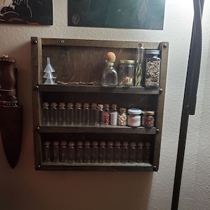 Apothecary Jar Storage Shelf Holds 21 Jars - Etsy