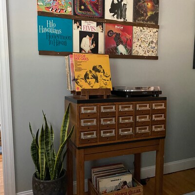 Vinyl Record Storage Shelf Wall Mounted Record Holder aspen - Etsy