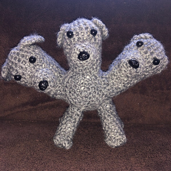 Cerberus the Three Headed Dog Crochet Pattern - Etsy