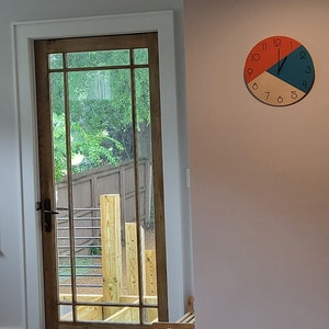 Turquoise Wall Clock Teal Blue Wall Art Color Block Wall Clock - Etsy