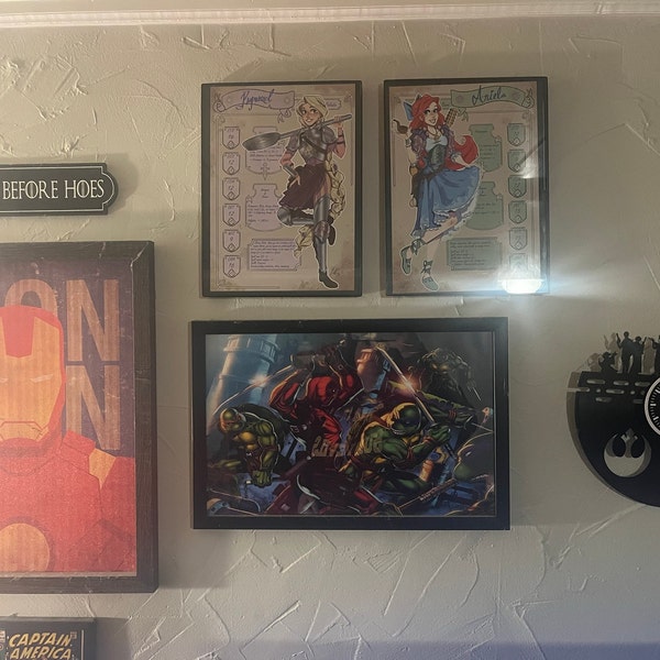 Disney Ariel Bard Poster Illustration, D&D Character Sheet, Print ...