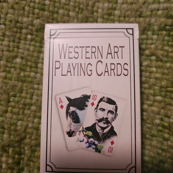 2ND DECK Western Art Playing Cards - Etsy