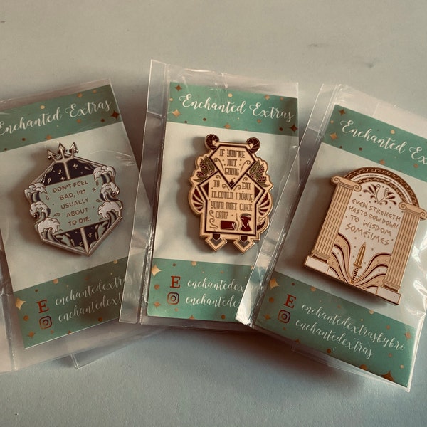 Demi God Enamel Pins Sea Posiden's Son - Etsy