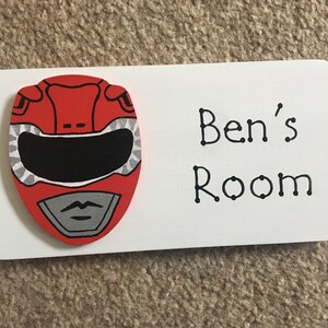 Power Rangers Personalised Childs Door Sign Plaque Ideal Gift - Etsy UK