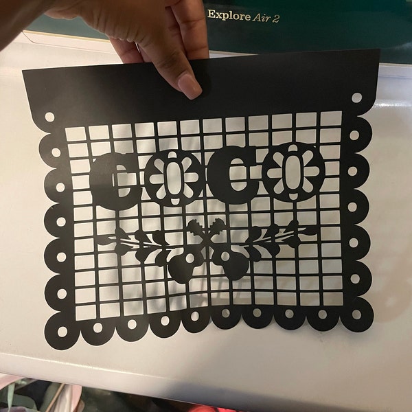 COCO SVG | 12 Cutting Files | Templates | Decorative Flags | Paper Cut ...