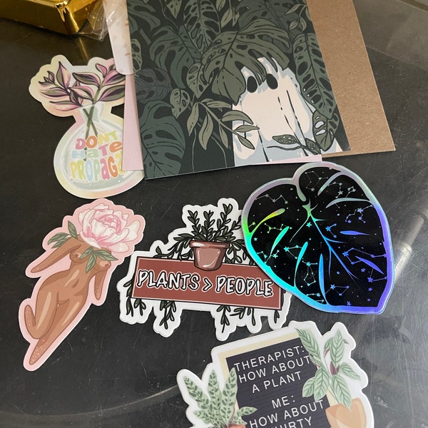 Hoya Krimson Queen Sticker, Waterproof Vinyl Sticker, Gift for Plant ...