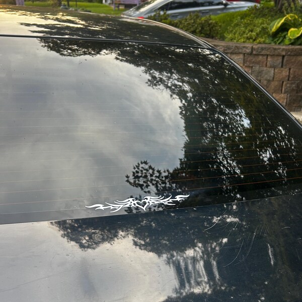 Bumper Sticker / Car Tramp Stamp / Y2K / Heart / Wings / Gothic / Vinyl ...