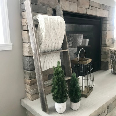 3 Foot Rustic Reclaimed Barn Wood Decorative Ladder - Etsy Canada