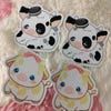 Cow Milk Carton Sticker Set, Kawaii Cow Milk Sticker, Cute Cow ...