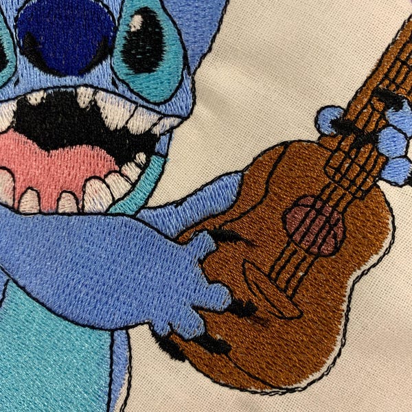 Stitch With Guitar Machine Embroidery Design, Stitch Machine Embroidery ...