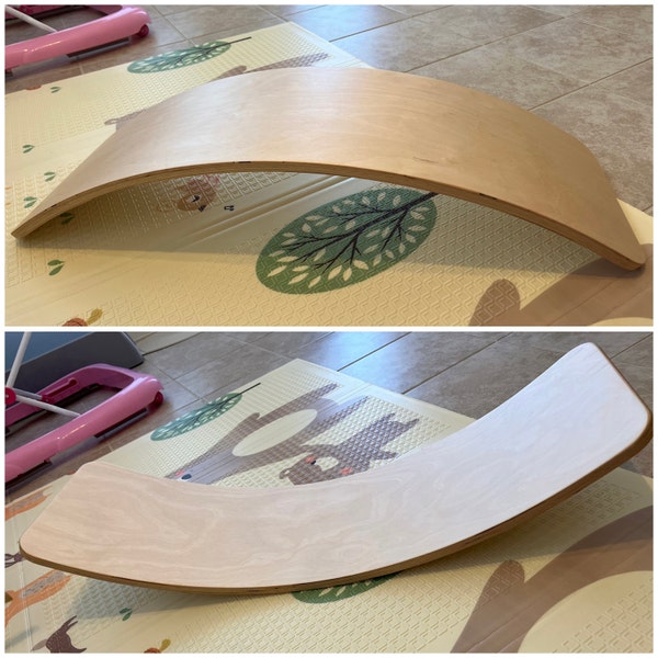Super Light Balance Board, Waldorf Board, Montessori Board, Curved ...