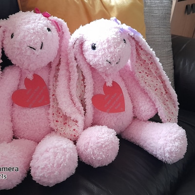 Knitting Pattern: Rabbit Snuggle Toys for Babies. Hand-knitted Rabbit ...