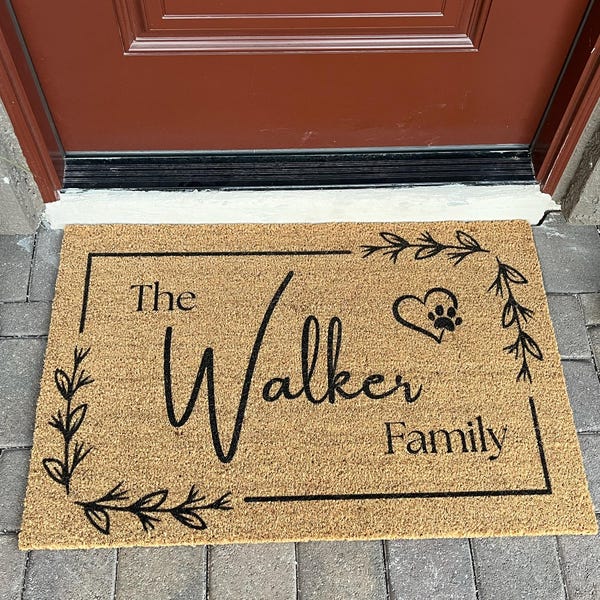 Custom Dorm Decor | Dorm Doormat | Welcome to Our Dorm | Custom Door ...