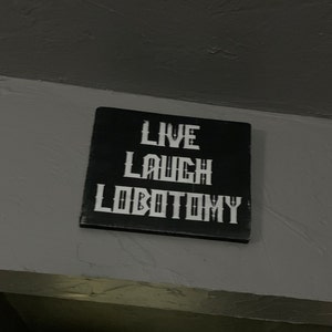 Live Laugh Lobotomy Live Laugh Love Witch Decor Witchcraft - Etsy
