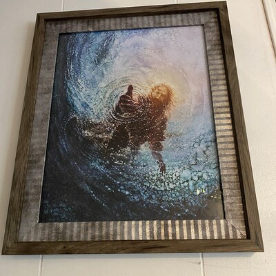 Comforter Art Print of Jesus Christ With Lamb Sheep With Christ ...