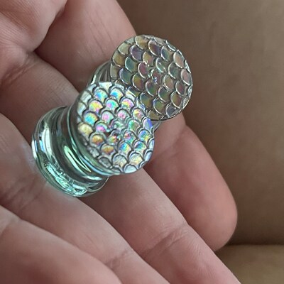 Embedded Sapphire Glitter Plugs Gauges 16g 14g 12g 10g - Etsy