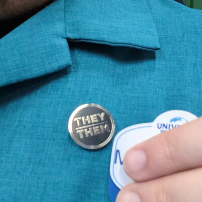 Maybe but Probably Not Gray Ace Demi Pride Enamel Pin in Demisexual ...