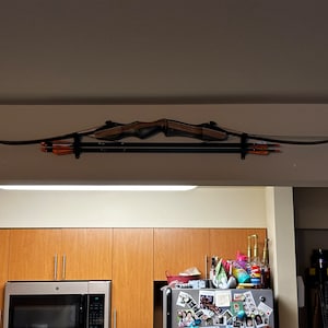 Wall Mount Bow Holder Bow Hanger Bow Rack - Etsy