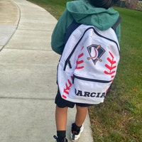 Kids Backpack Tag | Child Schoolbag Label | Back to School | Book Bag ...