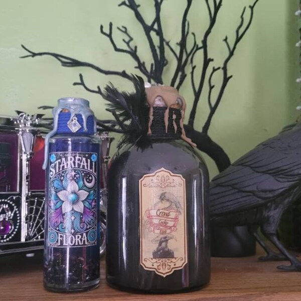 Medusa's Braid Potion Bottle Fantasy Mythology Handcrafted Collectible ...