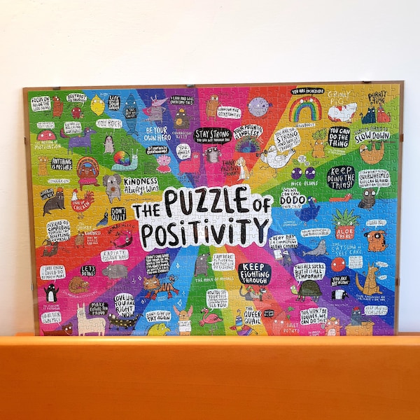 The Puzzle of Positivity - Rainbow Jigsaw - Katie Abey - Etsy UK