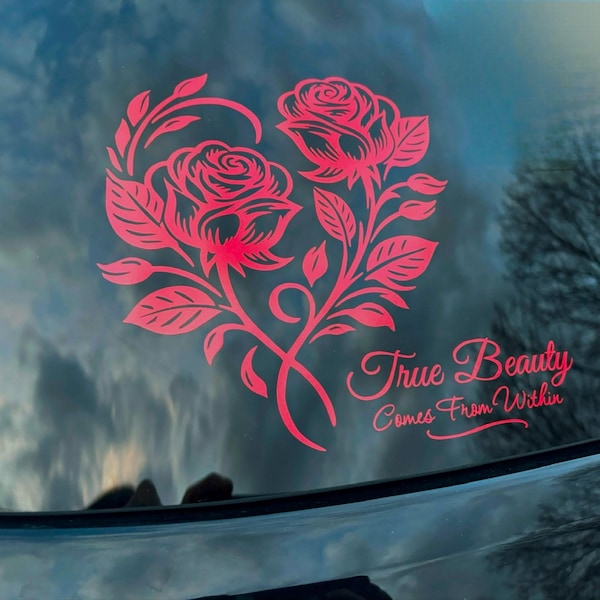 Hummingbird Flower Vinyl Decal Sticker for Cars, Windows, Laptops, Car ...