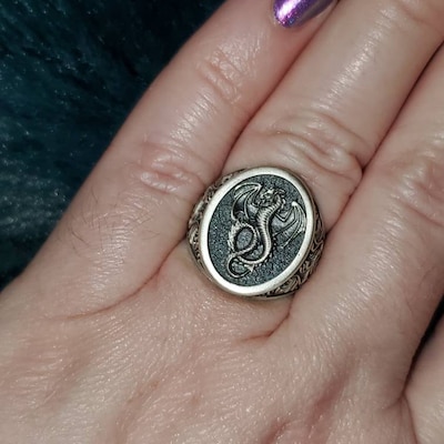 Gold Dragon Ring Gold Winged Dragon Ring Gold Ring Gold - Etsy