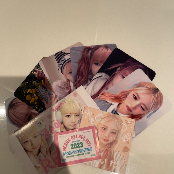 IVE Selfie/selca Bias Photocards | Wonyoung, Yujin, Gaeul, Rei, Liz, Leeseo | IVE - Love Dive ...
