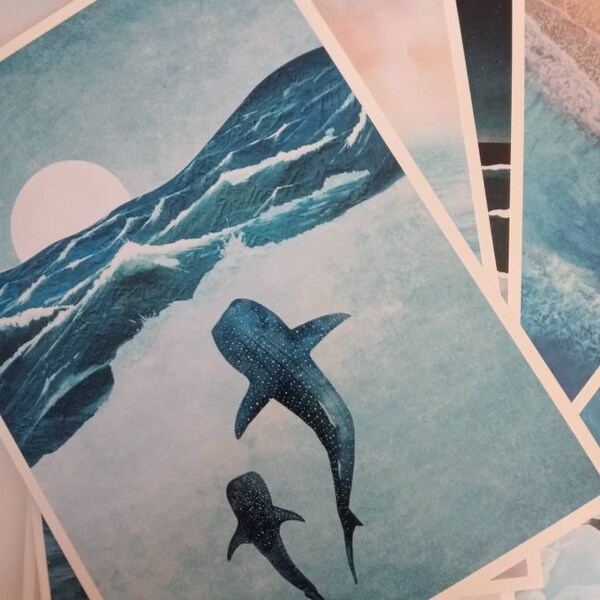 Wild Swimming Card, Sea Swimming Card, Ocean Swimming Card, Ocean Card ...