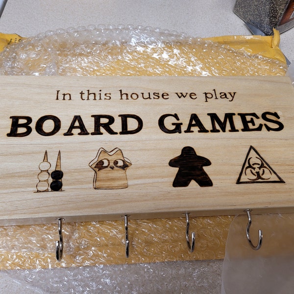 Board Game Key Rack, Key/mask Hanger - Etsy