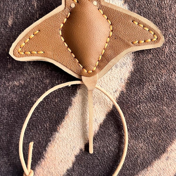 Manta Ray Leather Bag Charm Pattern and Illustrated Tutorial - Etsy
