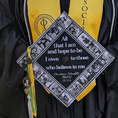 Custom Memorial Graduation Cap Topper, I Did It for Them Cap Decoration ...