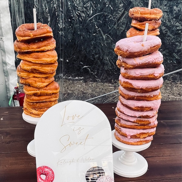 QTY 1- Handmade Donut Stands, Wedding Donut Stands, Donut Holder, Baby ...