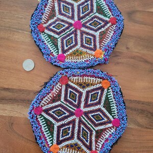 Beaded Kuchi Panel With Ties. headdress Boot Strap Choker. - Etsy