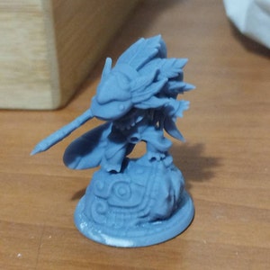 Aztec Axolotl Warrior D&D Resin 28mm or 32mm Miniature Dungeons and ...