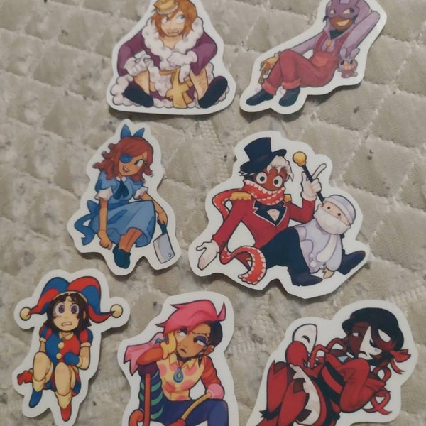 The Amazing Digital Circus - Sticker/button/keychain Charms - Etsy