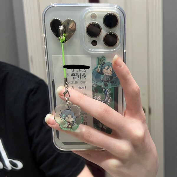 Heart Shape Cell Phone Hook, Adhesive Cell Phone Strap Hook,charm ...