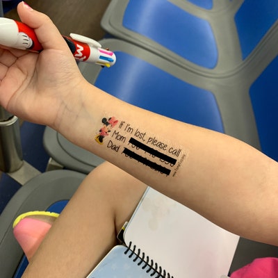 Temptoo the Child Safety Tattoos Safety ID Tattoos Temporary Tattoos ...