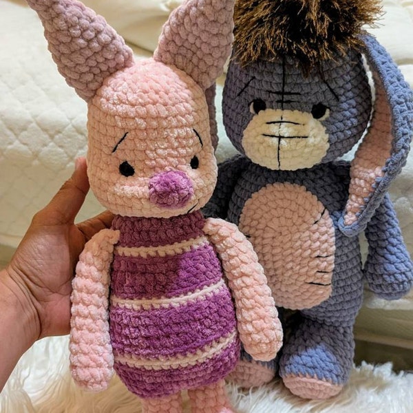 Kangaroo Crochet Plush Pattern / Amigurumi Kangaroo Pattern / Stuffed ...