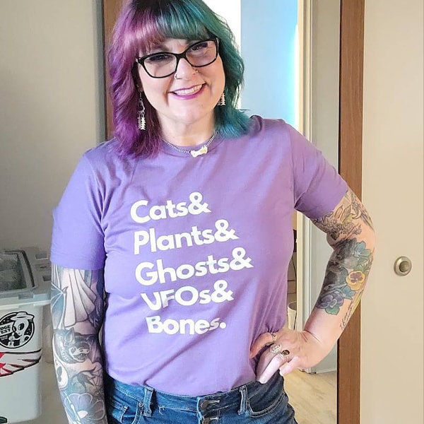 Weird Girl Shirt, Cats, Plants, Ghost Shirt, Cryptid Shirt, Paranormal ...