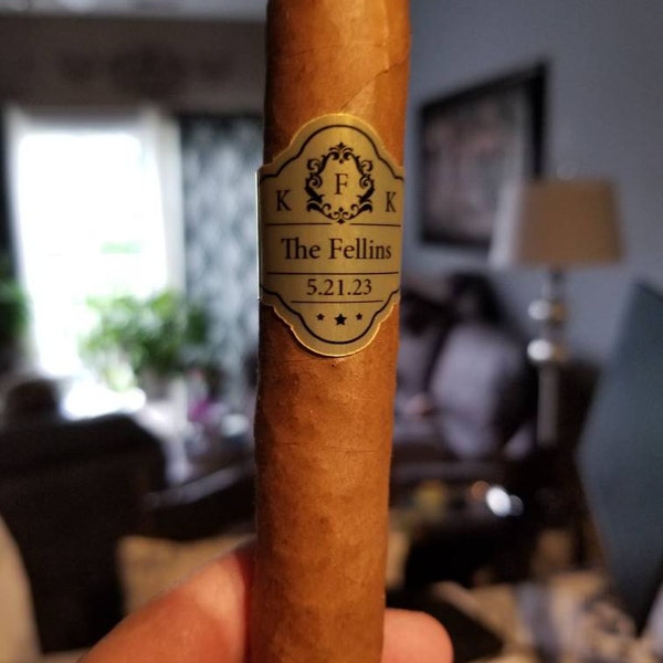 Gold Foil Cigar Labels, Custom Cigar Label, Cigar Bands, Cigar Wraps ...