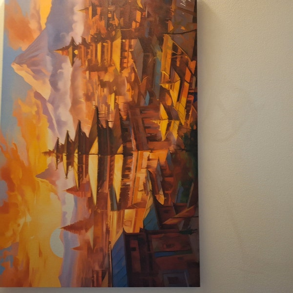 Indian Wall Art, Marathi Woman Oil Painting Print on Canvas, Indian Art ...