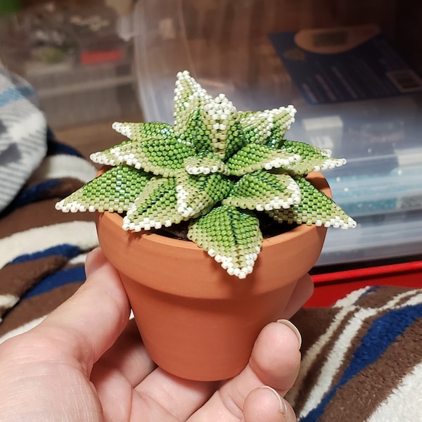 Beaded Succulents Sewing Pattern - Seed Bead Tutorial (PDF) - Etsy
