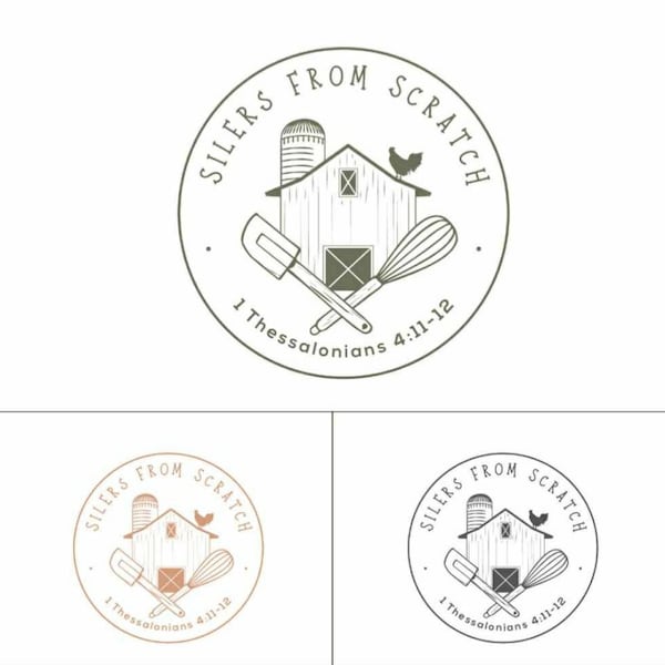 Custom Hand Drawn House Logo Custom Logo Design Cottage Logo Farm Logo ...