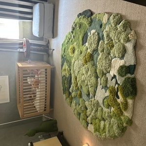 Custom Thick Moss Rug,turfted Wool Rug ,foerest Artificial Area Rug ...